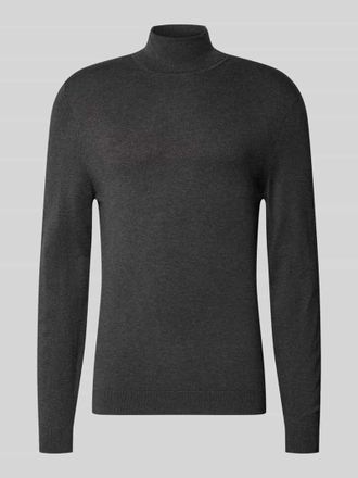 Mc Neal Slim Fit Rollkragenpullover aus Viskose-Mix