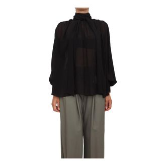 Marella Femme, Blouses et Chemises, Noir, Taille: 42 FR Blouses