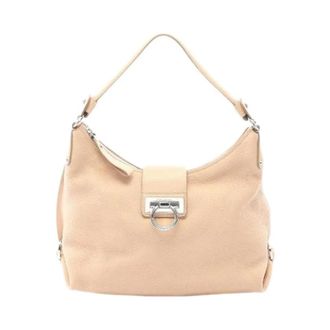 Ferragamo Pre-owned Gancini Leder Schultertasche - - Pre-owned - Damen - Rosa - ONE SIZE