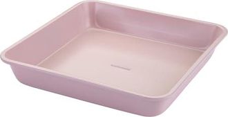 Fackelmann x Pamela Reif Brownieform - Quadratische Backform 23 x 23 x4 cm, Pastellrosa, Antihaft und hitzebeständig