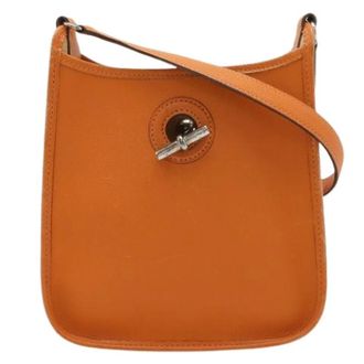 Herm&egrave;s Pre-owned Vespa TPM Sac bandouli&egrave;re en cuir Orange - Femme - Pre-owned - Orange - Taille: ONE Size