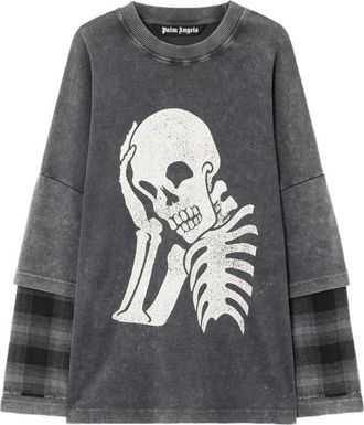 Palm Angels Skull Double Long-sleeve Shirt