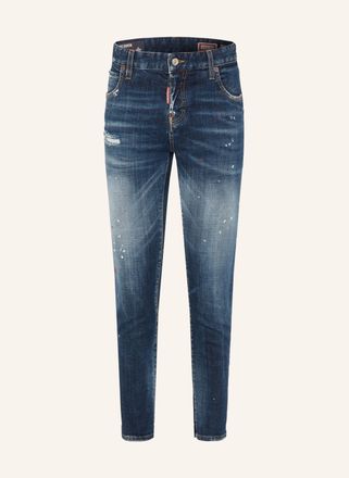 Dsquared2 Cropped Jeans Teddy blau