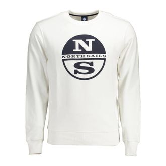 North Sails Homme, Sweatshirts et sweats &agrave; capuche, Blanc, Taille: 3XL SweaT-shirt Blanc &agrave; Manches Longues Col Rond