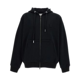 Wooyoungmi Wooyoungmi, Homme, Sweatshirts et sweats &agrave; capuche, Noir, Taille: M Back Logo Hooded Zipup