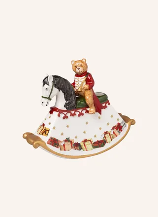 Villeroy & Boch Kerzenst&auml;nder, Schaukelpferd Christmas Toys weiss
