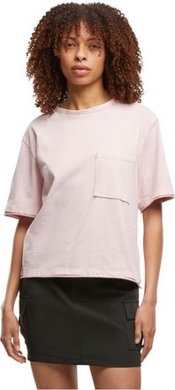 Urban Classics Ladies Washed Jersey Boxy Shirt blushedrose, 5XL