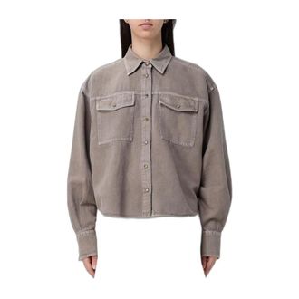 Brunello Cucinelli Garment-dyed Cover Shirt - - Blouses & Shirts - Damen - Braun - L