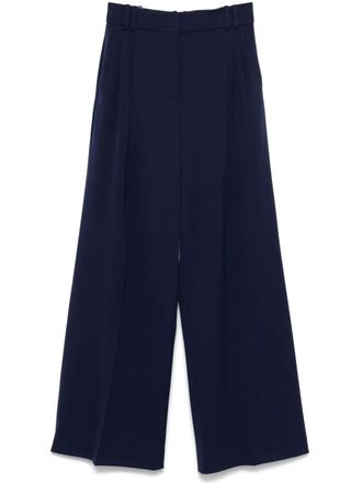 Another Tomorrow Hose mit Bundfalten - Blau