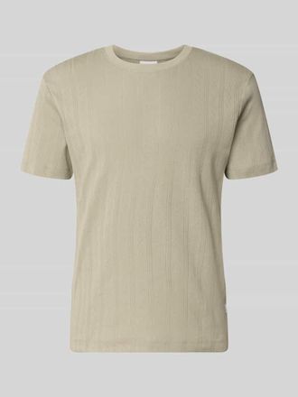 Lindbergh T-Shirt in Jaquard-Strick mit Rundhalsausschnitt
