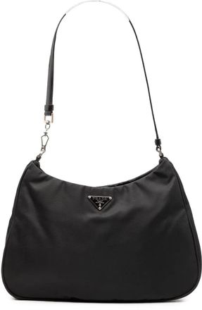Prada Hobo Bags - Tessuto Cleo Shoulder Bag - Gr. unisize - in Schwarz - f&uuml;r Damen