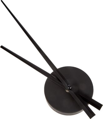 TFA Dostmann Wanduhr minimalistisch, Uhrwerk zum selber Bauen, 9,6 x 3,3 x 31 cm, schwarz, 60.3036.01