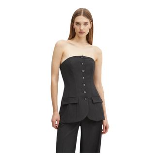 Birgitte Herskind Jacqui Top - - Tops - Damen - Schwarzk - M