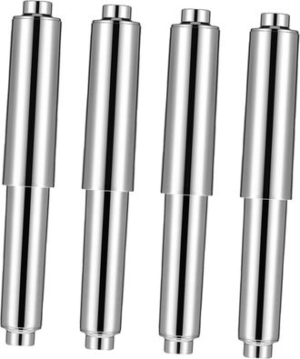 Artibetter 4 STÜCKE Einstellbare Toilettenpapierhalter Ersatzrolle Federbeladene mit Verchromter Oberfläche Einfache Montage Vielseitig für Badezimmer Küche und 