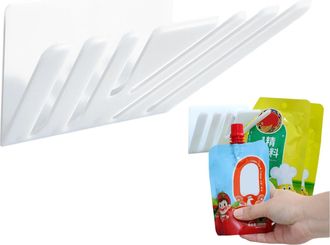 Generico Wandregale f&uuml;r K&uuml;che, selbstklebendes Duschregal, selbstklebender Organizer f&uuml;r Badezimmer, mit Aufbewahrung von Gew&uuml;rzen in Taschen und Handt&uuml;chern, 