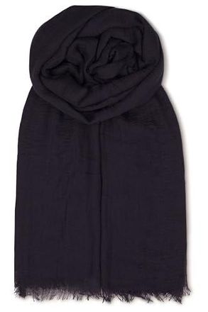 Malito more than fashion malito - &eacute;charpe de mode pour femme en viscose - foulard l&eacute;ger uni - &eacute;charpe fine - douce et respirante S604, bleu fonc&eacute;, 180 x 90