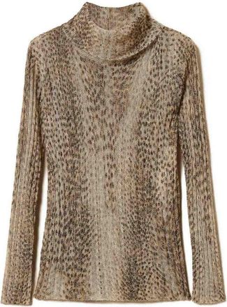 Twinset Pull Col Rond - Marron