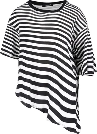 Undercover Asymmetrical Striped T-Shirt