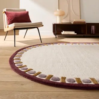 La Redoute Interieurs Tapis Ovale 87% Laine Vlada