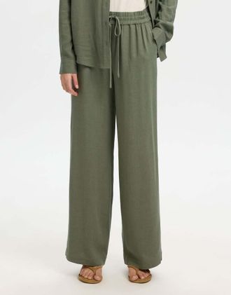 Selected Pantalon - Vert lichen fonc&eacute;