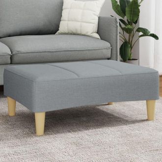 vidaXL Repose-pied gris clair 77x55x31 cm tissu Vidaxl