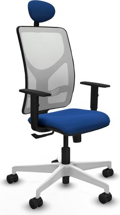 Piqueras y Crespo Verstellbarer Stuhl mit 1D-Armlehnen, h&ouml;henverstellbarer Lendenwirbelst&uuml;tze und festem Kopfteil, ausgestattet mit Sincro 3 Positionen und Schneidescha