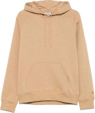 Carhartt Work in Progress Logo Baumwoll-Hoodie - - Sweatshirts & Hoodies - Herren - Braun - M