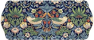 Portmeirion Pimpernel Strawberry Thief Blaues Sandwich-Tablett (Mehrfarbig, 16,5 x 38,5 x 2 cm)