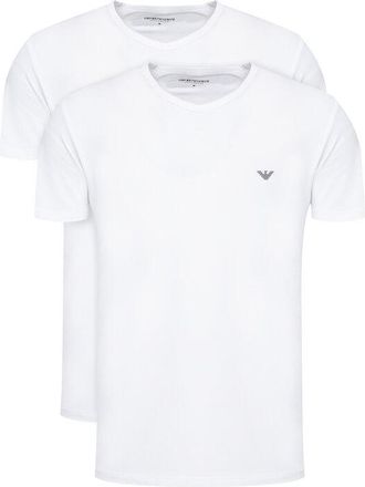 Emporio Armani T-Shirt-Set EM000392 AF14132 M0082 Weiß Regular Fit
