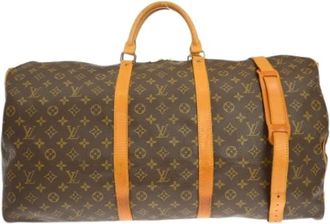 Louis Vuitton unisex, Pre-owned, Brun, Taille: ONE Size Pre-owned Keepall Bandouliere Bag