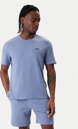 HUGO BOSS T-Shirt Waffle 50535891 Himmelblau Regular Fit
