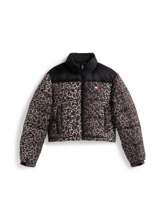 Tommy Jeans Steppjacke TJW CROPPED LEOPARD PUFFER