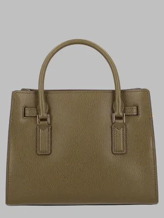 Michael Michael Kors Womens Handbag Hamilton Green Leather Handbags Hand Bags