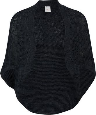 s.Oliver Cardigan Strickjacke Strickponcho aus Baumwollmix