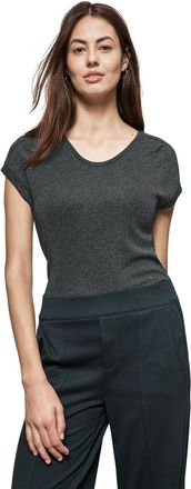 Street One Damen A321938 T-Shirt im Glanz-Look, Hunter Green, 42