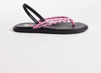 Tommy Jeans Sandalen in Rosa mit Seildetail