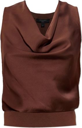 AllSaints Femme, Tops, Brun, Taille: 42 FR Zoey Top