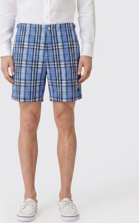 Burberry Short de bain court en nylon &agrave; motif check et poches italiennes