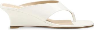 Stuart Weitzman Femme, Chaussures, Blanc, Taille: 38 EU Vinnie Wedge Thong 50