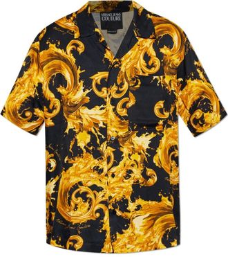 Versace Jeans Couture Homme, Chemises, Noir, Taille: S Barocco Patterned Shirt