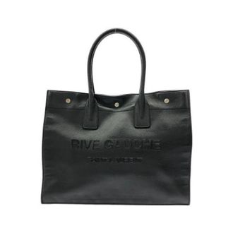 Saint Laurent Pre-owned Rive Gauche Small Calf Tote Bag - - Pre-owned - Damen - Schwarzk - ONE SIZE