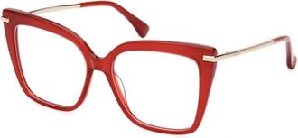 Max Mara Femme, Accessoires, Rouge, Taille: 54 MM Optical Frame