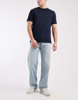 Calvin Klein Jeans Gerade geschnittene Jeans im 90er-Stil in Hellblau