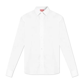 Kenzo L&auml;ssiges Hemd aus Baumwoll-Popeline - - Shirts - Herren - Wei&szlig; - XL