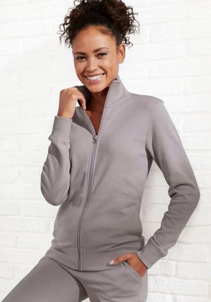Bench Sweatjacke (1-tlg) mit bestickten Stehkragen, Loungeanzug