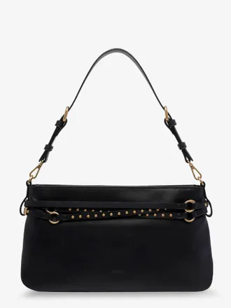 Pinko Womens Leather Belt Bag Crossbody Black Shoulder