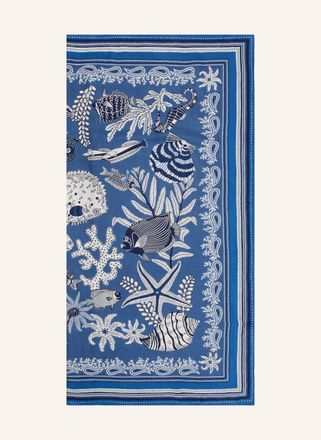 Inou&iuml; Editions Inoui Editions Tuch Neptune Mit Seide blau