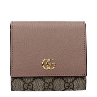 Gucci Femmes Portefeuille Tissu Beige/Beige Clair