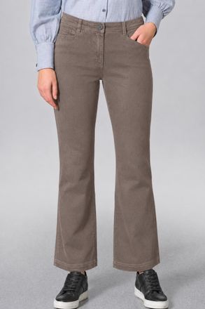 Hempage Hempage Damen vegan Hose Fashionable Flared Staubbraun