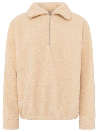 Zwillingsherz Troyer Oversize Polo Polokragen mit Rei&szlig;verschluss, Herzmotiv hinten, kuschelig weich